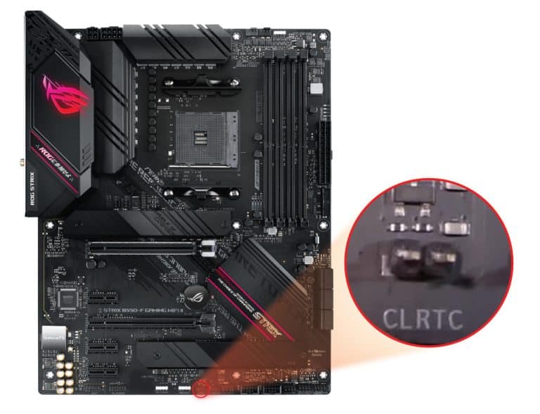 How to clear CMOS on ASUS ROG STRIX B550-F GAMING (or WiFi/WiFi II ...